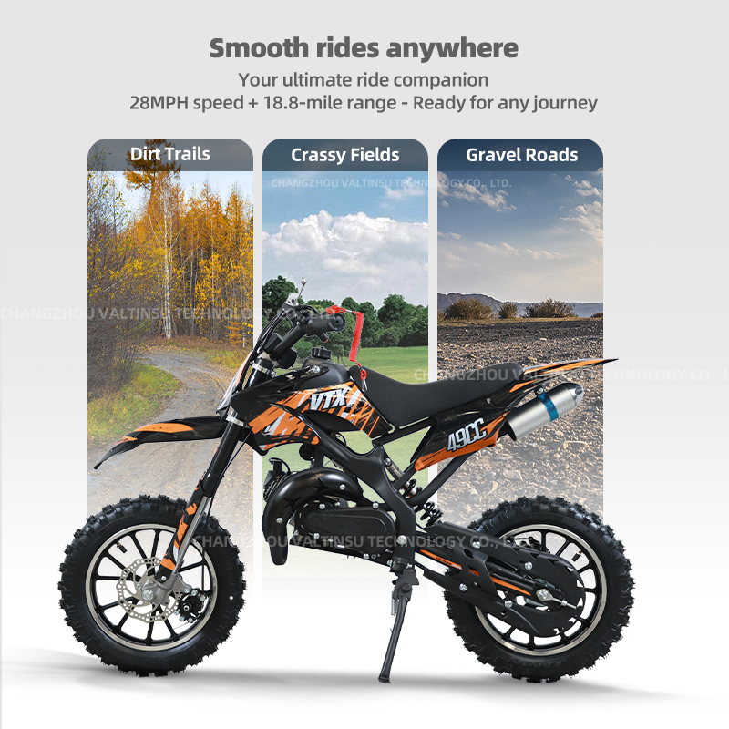 Chinese Made 49Cc Mini Off Road Kid Pit Bike Endurance 30Km Gasoline ...