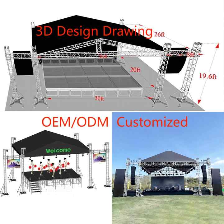 Aluminum Mini Truss Display System DJ Lighting Truss System for Sale ...
