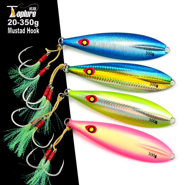 60g 2 Pcs Slow Fall Pitch Jig Tuna Fishing Jigs Lures Saltwater Vertical Lead Metal Jigs Micro ...