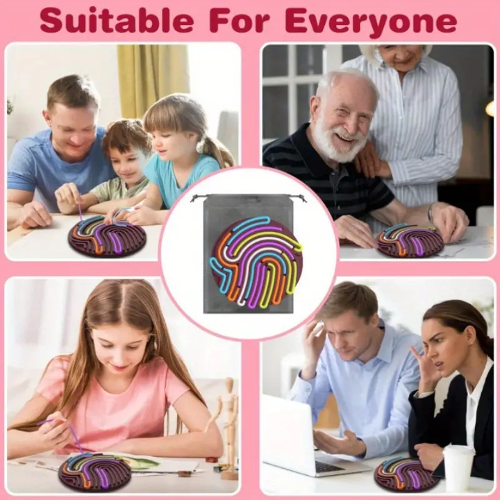 Silicone Sensory Fidget Board Relax Puzzle Toy Rectangular Shape ...