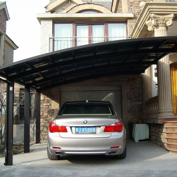 Single Slope Carport - Aluminum Waterproof Shelter