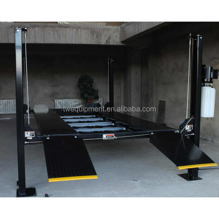 9000lb Hydraulic 4 Post Car Lift with Casters - Best Price