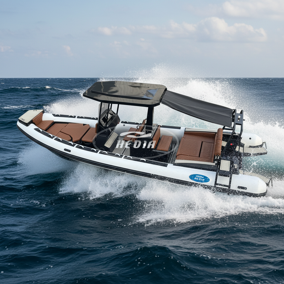 24 Foot Dinghy Sport Aluminum RIB Rhib760 Orca Hypalon/PVC Inflatable ...