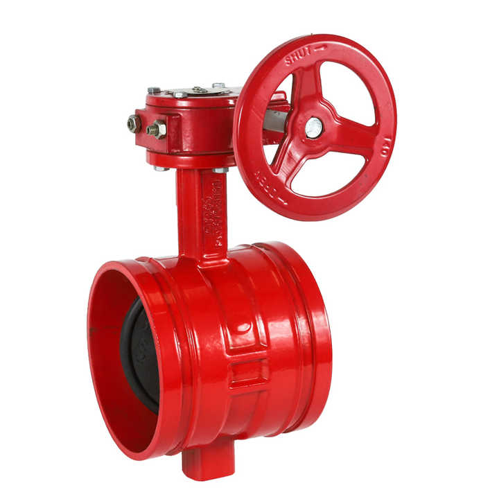 DN70-DN200 D381X-16Q Hand Wheel Groove Butterfly Valve