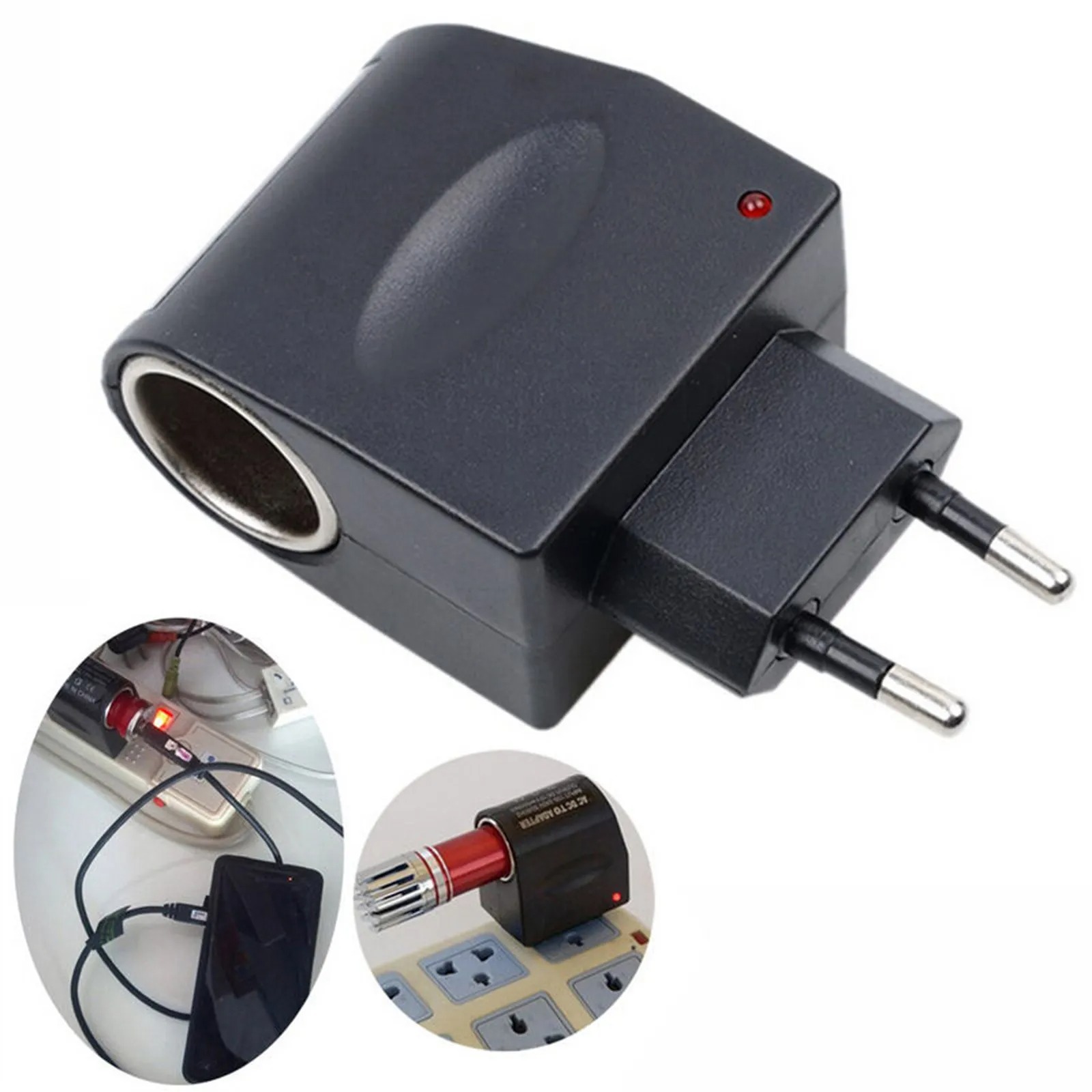 Car cigarette lighter adapter to wall plug store