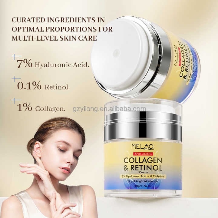 MELAO Collagen Cream - Hydrating Face Lotion with Retinol
