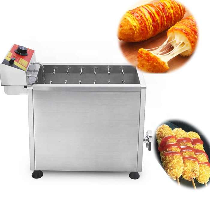 Korean Cheese Hot Dog Stick Machine Mozzarella Hot Dog Maker Corn Dog ...
