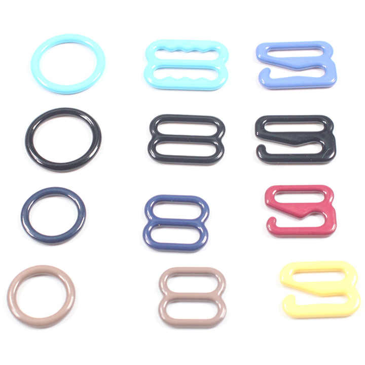 Good Quality Nylon Coated Buckle Plastic Bra Adjuster 10mm 12mm Metal ...