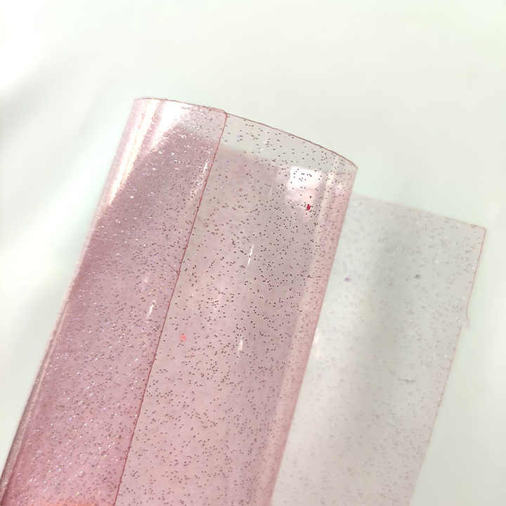 0.5mm Shiny Colorful Glitter PVC Film for Craft Projects