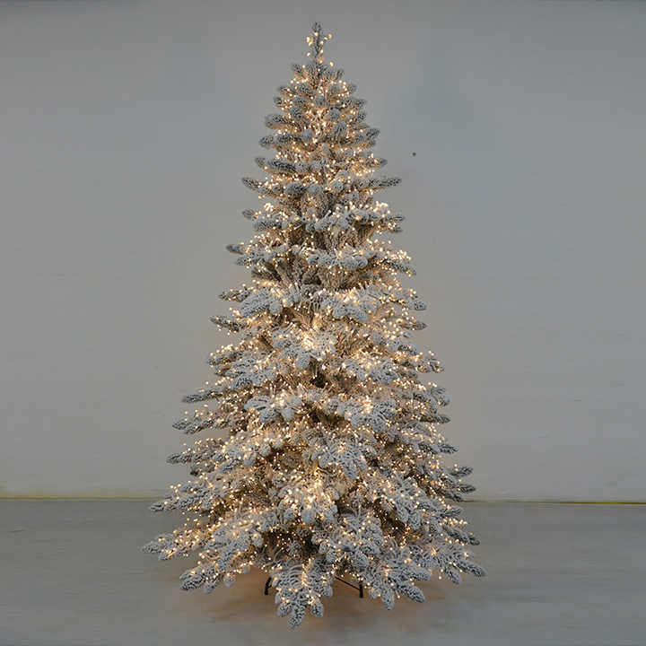 PVC PE Mixed Tree - Artificial Christmas Tree with LED Lights