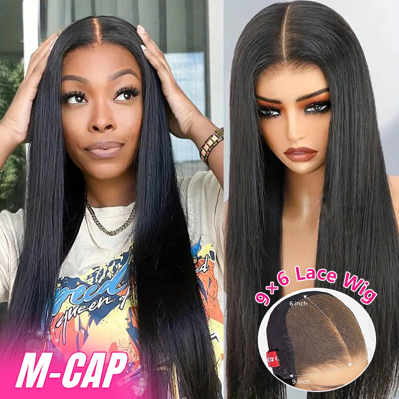 ISEE Glueless Pre Cut Human Hair Wigs Ready to Wear and Go Wig SDD Bone ...
