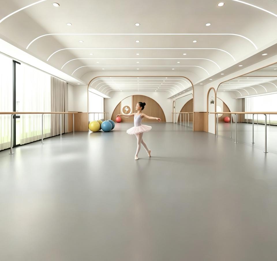 Professional Non-slip PVC Dance Flooring Roll for Indoor Ballet Studio ...