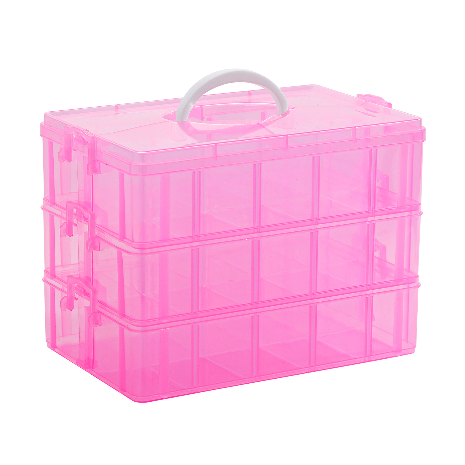 Plastic Container Dolls - Clear Stackable Storage for Dolls