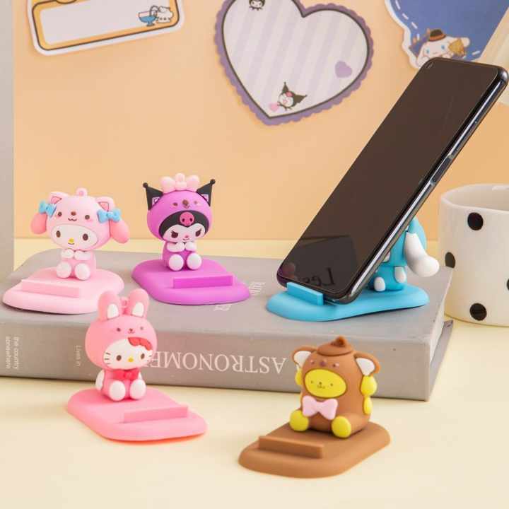 Creative Phone Stand Cute Phone Holder Cartoon Characters Plastic ...