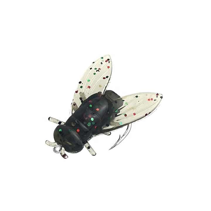 10pcs/bag 2025 Bionic Fly Fishing Bait Soft Fishing Lure Trout Lures ...