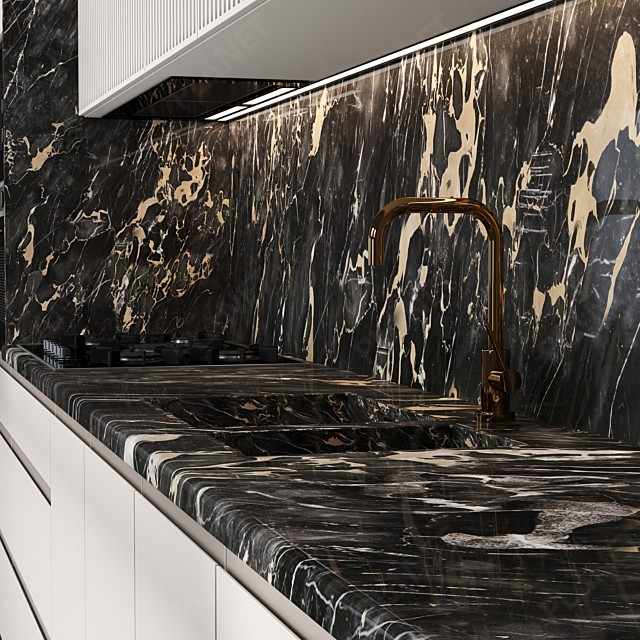 European Style U Shape Italian Cuisine Shaker White Kitchen Cabinet ...