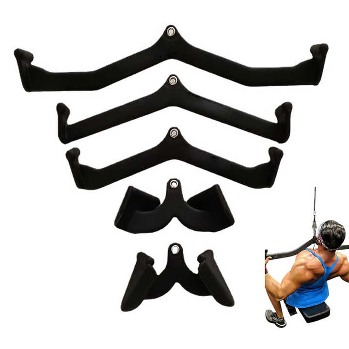 LAT Pulldown Attachments Bicep Curl Tricep Rowing Pully Cable Machine ...