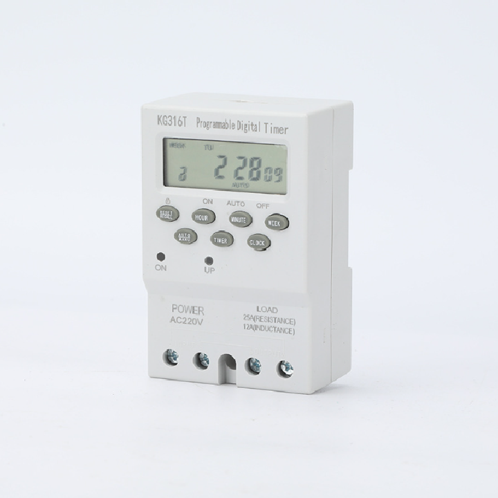 AC220V 25A Programmable Digital Timer Switch with 16A Max. Current ...