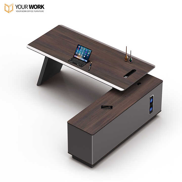 L Shaped Boss Table Design Modern Ceo Manager Office Desk Executive ...
