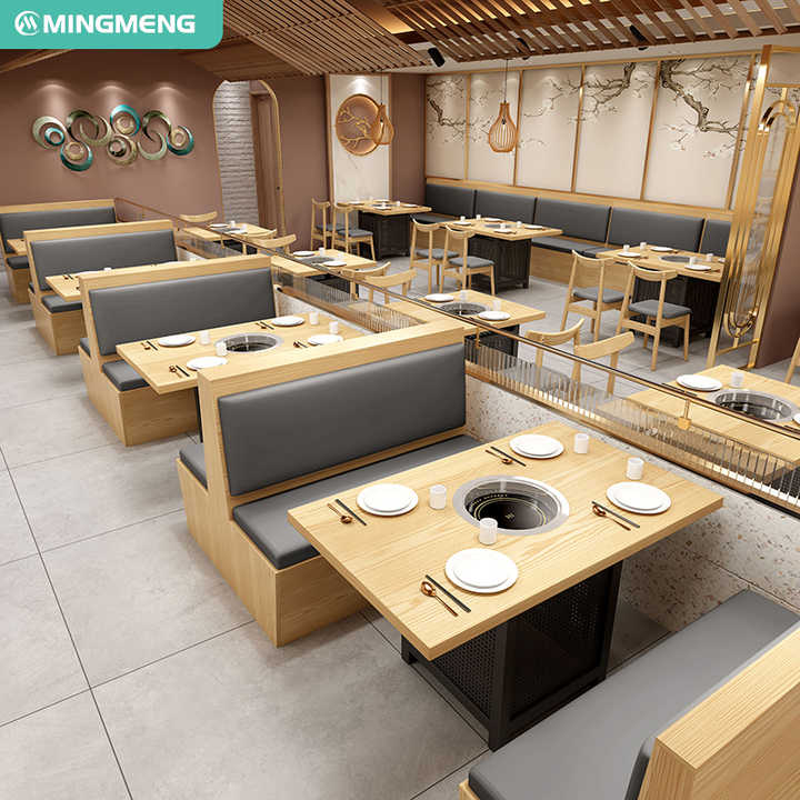 Modern Design Wood Sofa Booth for Dining & Living Rooms