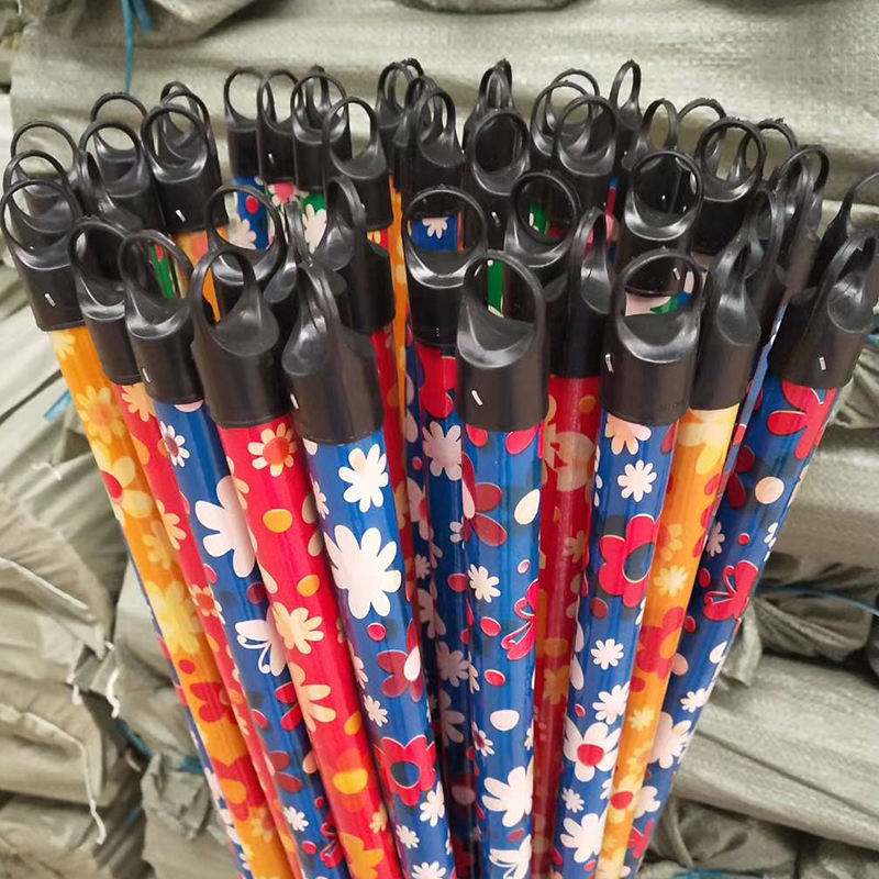 Hot Sales Flower PVC Covering Mopping Stick Household Items Wooden ...