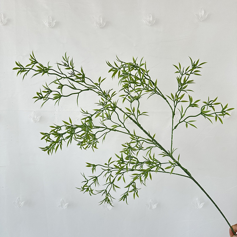 QYY Fantasy Green Artificial Fern Leaves Various Shapes Plastic Plants ...
