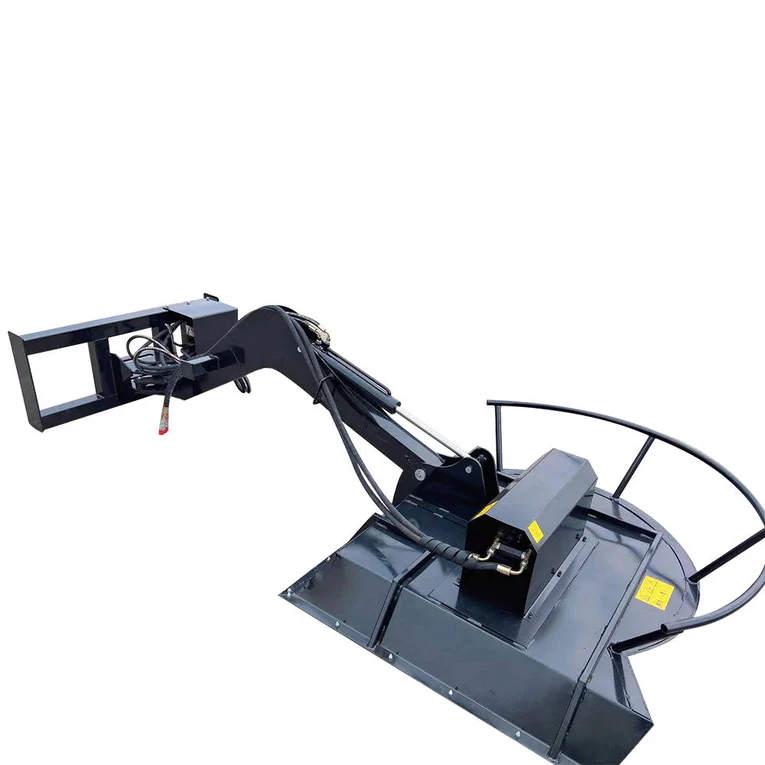 48'' Skid Steer Articulating Swing Arm Brush Cutter Skid Steer Loader ...