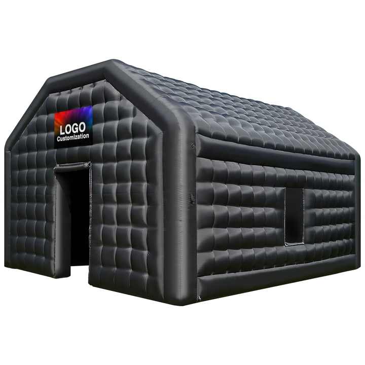 Portable Large Party Tent - Inflatable Nightclub Black 6x5x3.63m