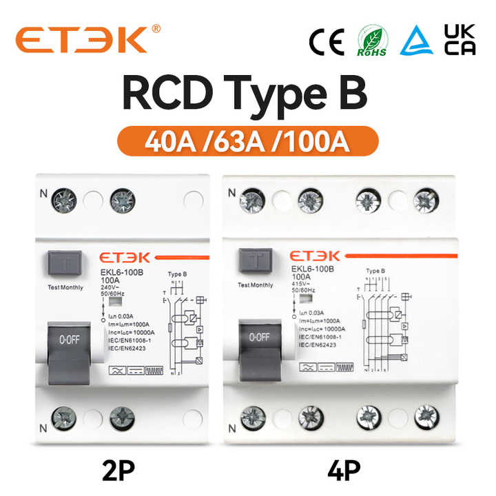 ETEK Type B Earth Leakage Circuit Breakers - Reliable Protection