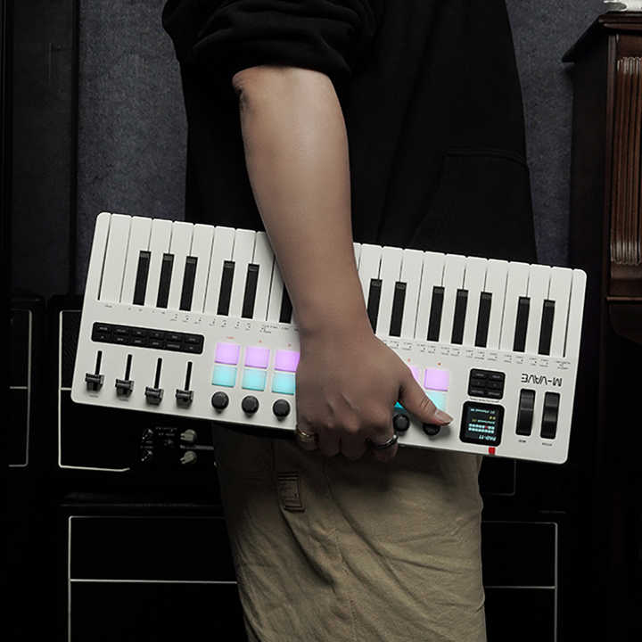 M-Vave SMK-37 PRO Wireless MIDI Controller Keyboard with 37 Keys & RGB Pads