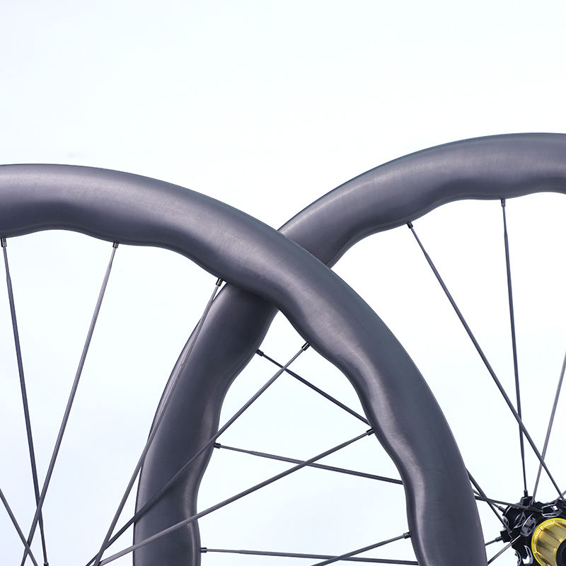 Toray T800 Carbon Fiber 700c Road Wheelset with Disc Brake and Tubeless ...