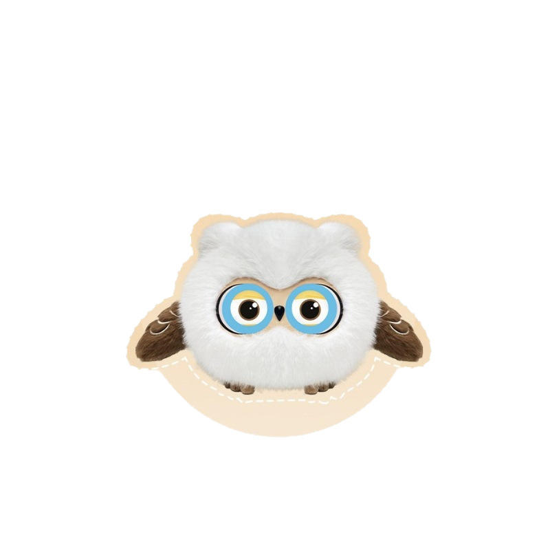 AI Smart Bean Bag Voice-Activated Gugu Cat Owl for Stress Relief