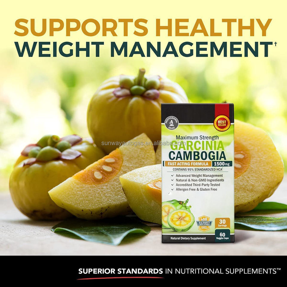 100% Pure Garcinia Cambogia 1500mg Fast Slimming Capsules Adult ...