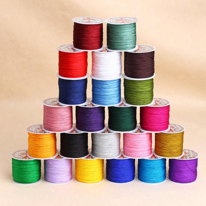 Dia 0.4MM 130M/Roll 150Yard Multi Color Nylon Cord Thread Beading ...
