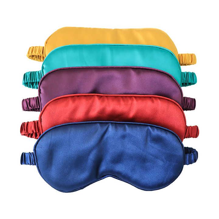 Unisex Super Smooth Silk Satin Eye Mask for Full Sleep