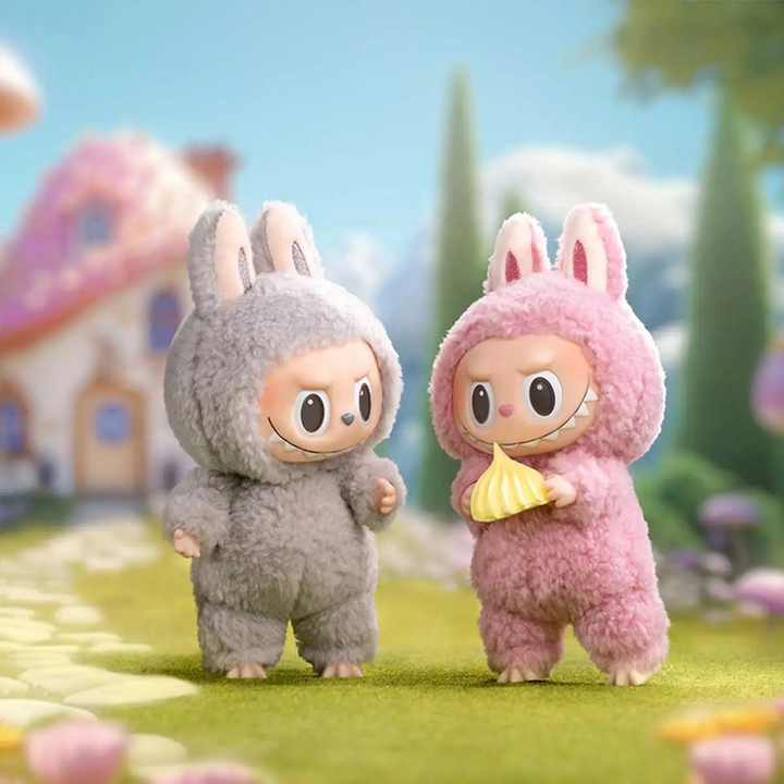 Labubu Plush Macaron Mystery Box Toys - 6 Collectible Blind Boxes