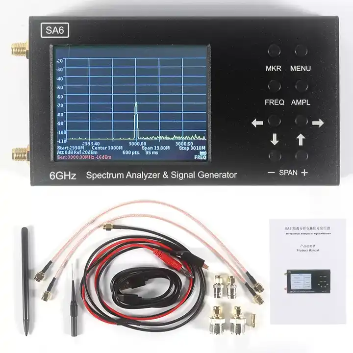 6GHz SA6 RF Spectrum Analyzer Portable,Handheld Frequency Analyzer,Provide PC Software Suitable ...