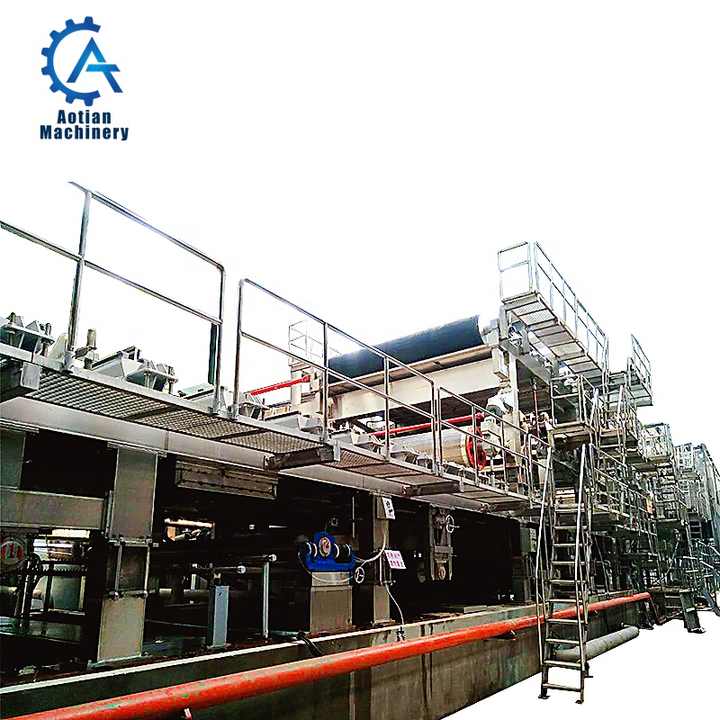 2400mm A3a4 Culture Paper Making Machine 60-80g Using Pulp Board As Raw ...