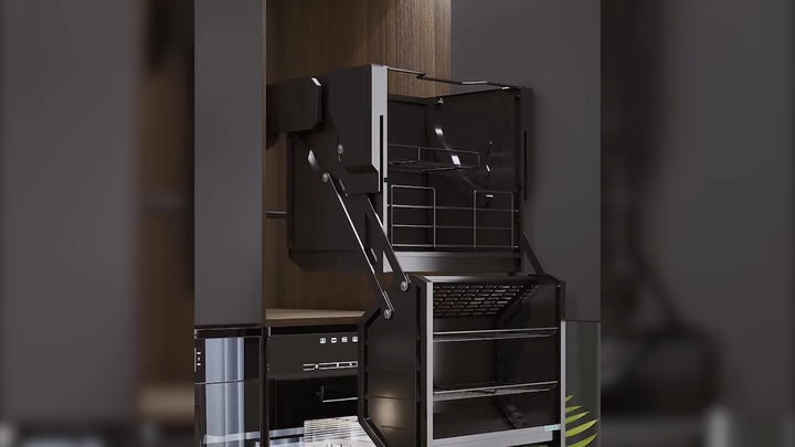 Optimize Kitchen Storage with Double Layer Pull down Shelves