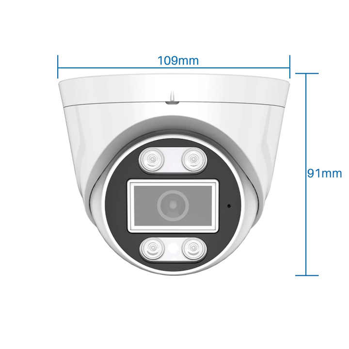 8MP 4K POE IP Camera with Night Vision & Vandal-proof