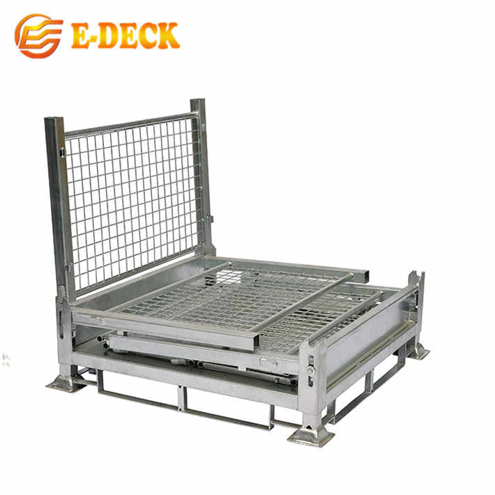 Forklift Movable Stackable Large Fully Collapsible Eur Gitterbox ...