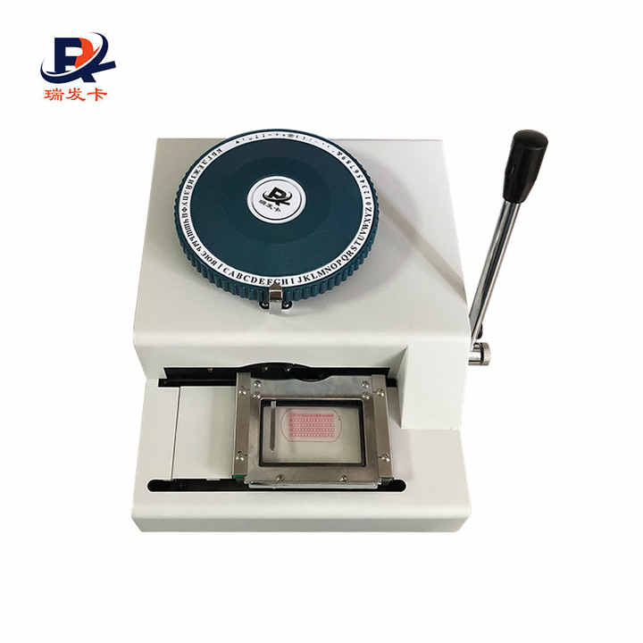 Manual Plastic Card Embosser Machines for Double-interfaced Cards ...