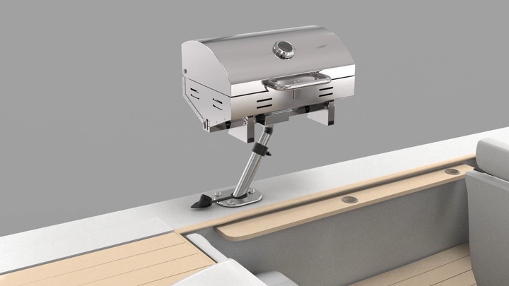 Homful Marine Boat Bbq Stove Propane Barbecue Stainless Steel Gas Boat ...