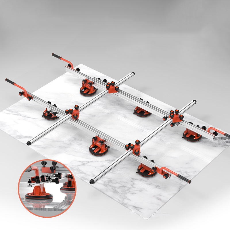 Manual/Electric Large Slab Tile Lifter with 8-inch Vacuum Suction Cup ...