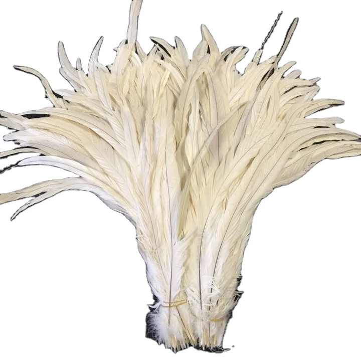 Hot Sale White 40-45cm Rooster Tail Feathers Artificial White Feathers ...