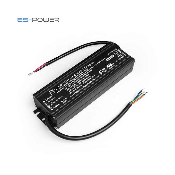 UL FCC led dimmable driver 12V 24V 24W 40W 60W 75W 96W led power supply Triac ELV dimming ...