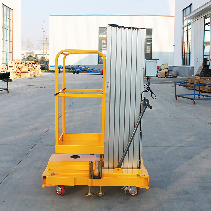 4-10m Electric Ladder Vertical Mast Lifting Machine Portable Hydraulic ...