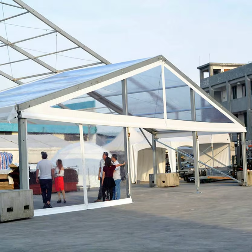 Transparent Clear PVC Roof Cover Aluminum Event Part Wedding Marquee ...