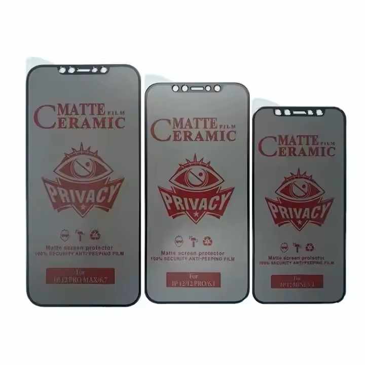 Privacy Matte Ceramic Screen Protector PMMA Anti-spy for iPhone XS Max ...