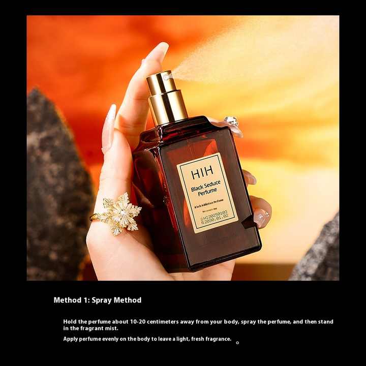HIH Men's Perfume-Black Addiction Natural Long-lasting Fresh Elegant ...